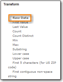 Display Field and Filter Selector